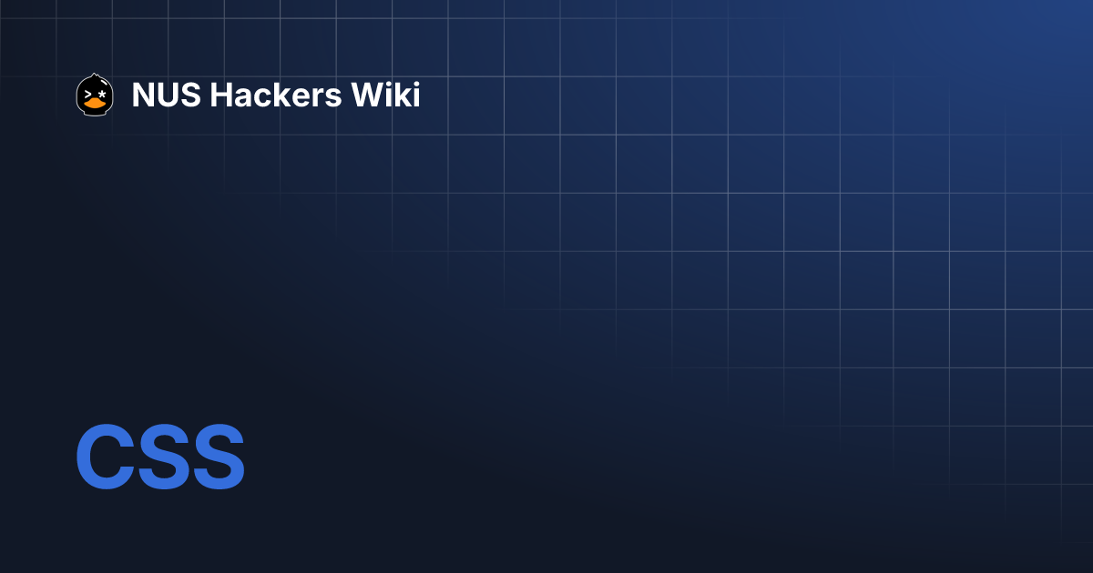 CSS | NUS Hackers Wiki